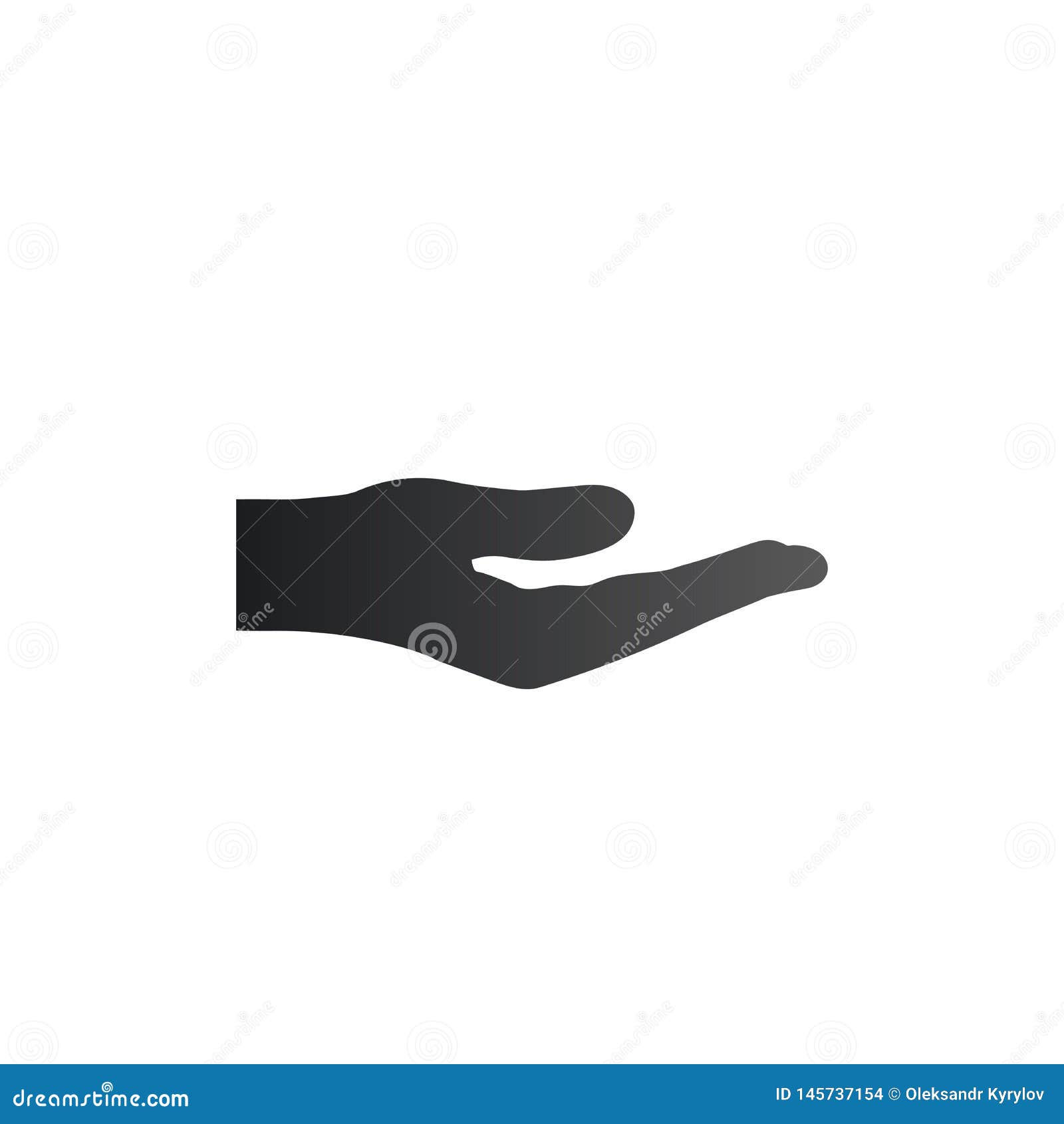 Sharing Hand Icon. Giving or Donation Concept. Vector Illustration ...