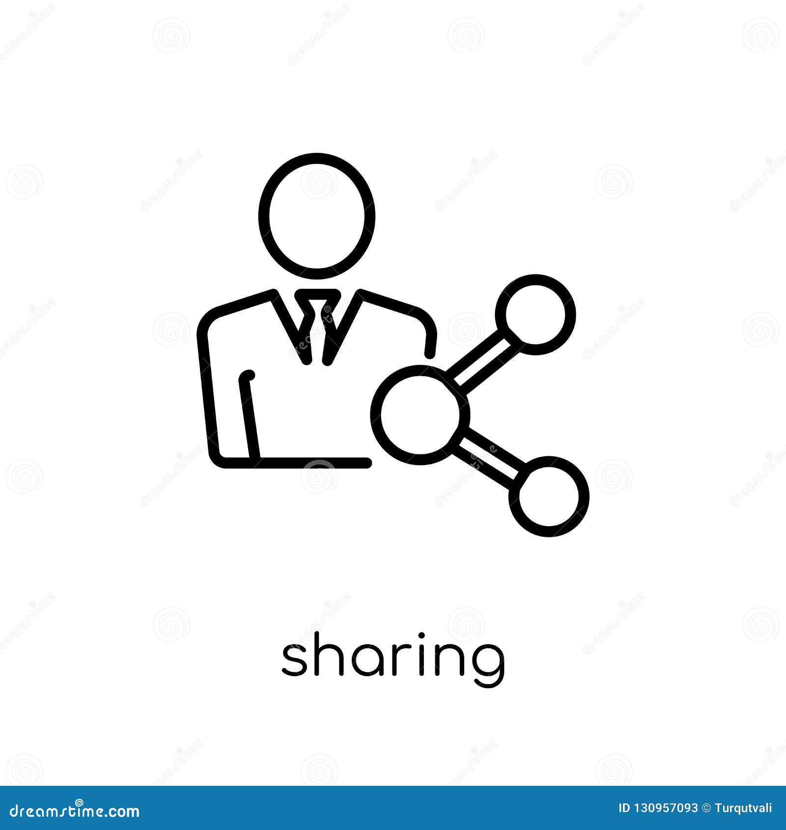 Sharing Icon Vector Male Person Profile Avatar With Share Symbol In A ...
