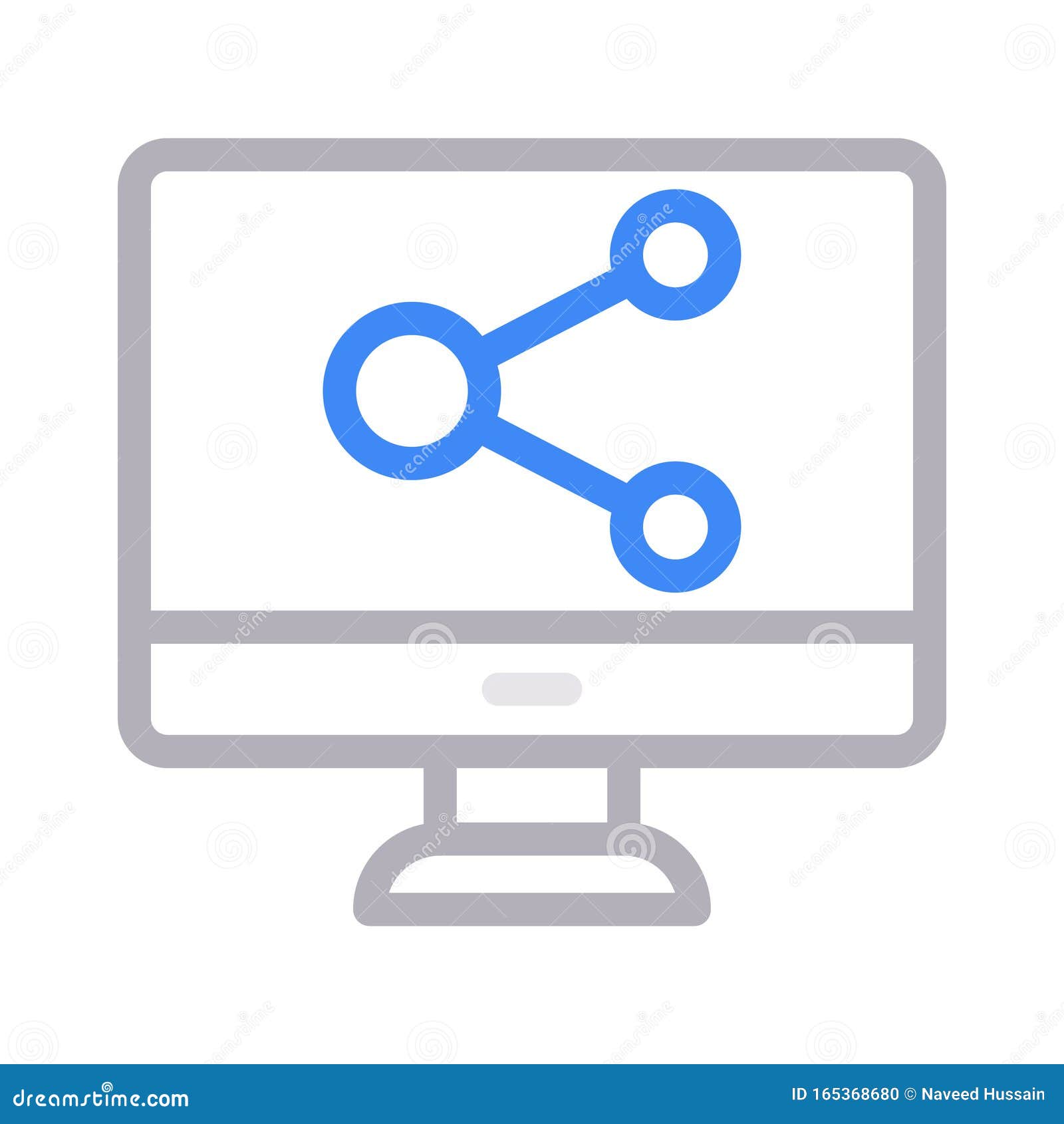 Sharing Vector Color Line Icon Stock Vector - Illustration of document ...