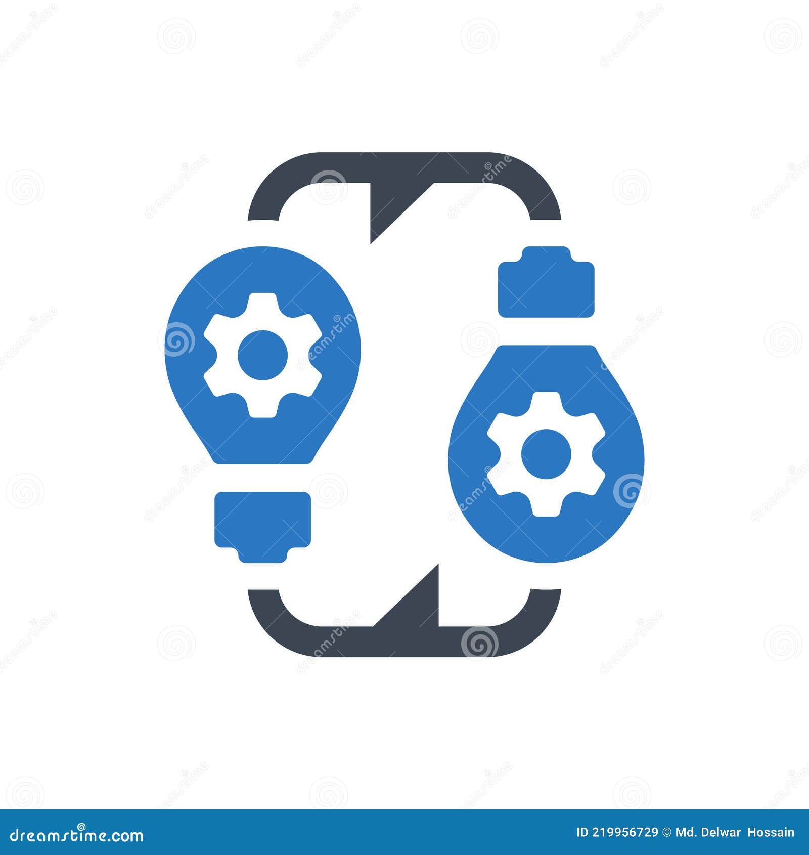Sharing idea icon stock vector. Illustration of symbol - 219956729