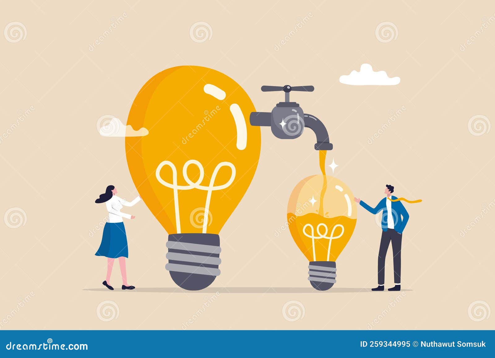 Sharing Idea or Knowledge Sharing, Transfer Information or Wisdom To ...