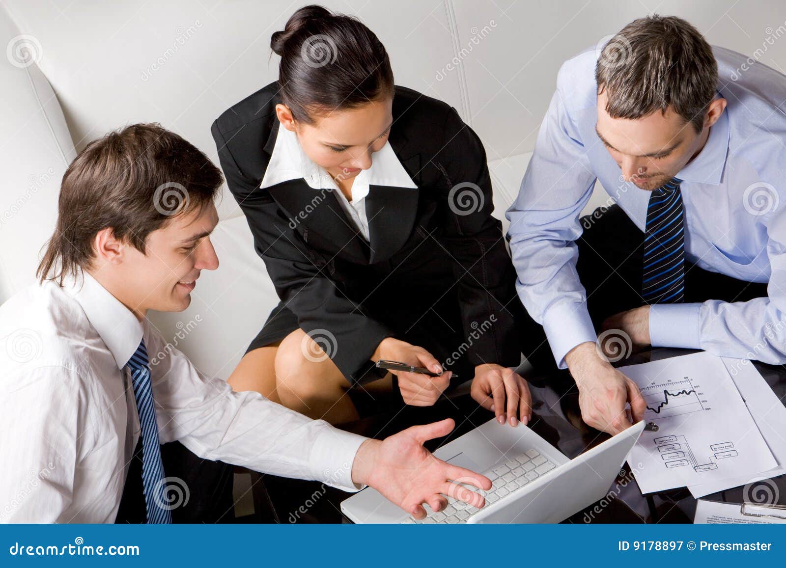 Sharing ideas stock image. Image of male, cooperation - 9178897