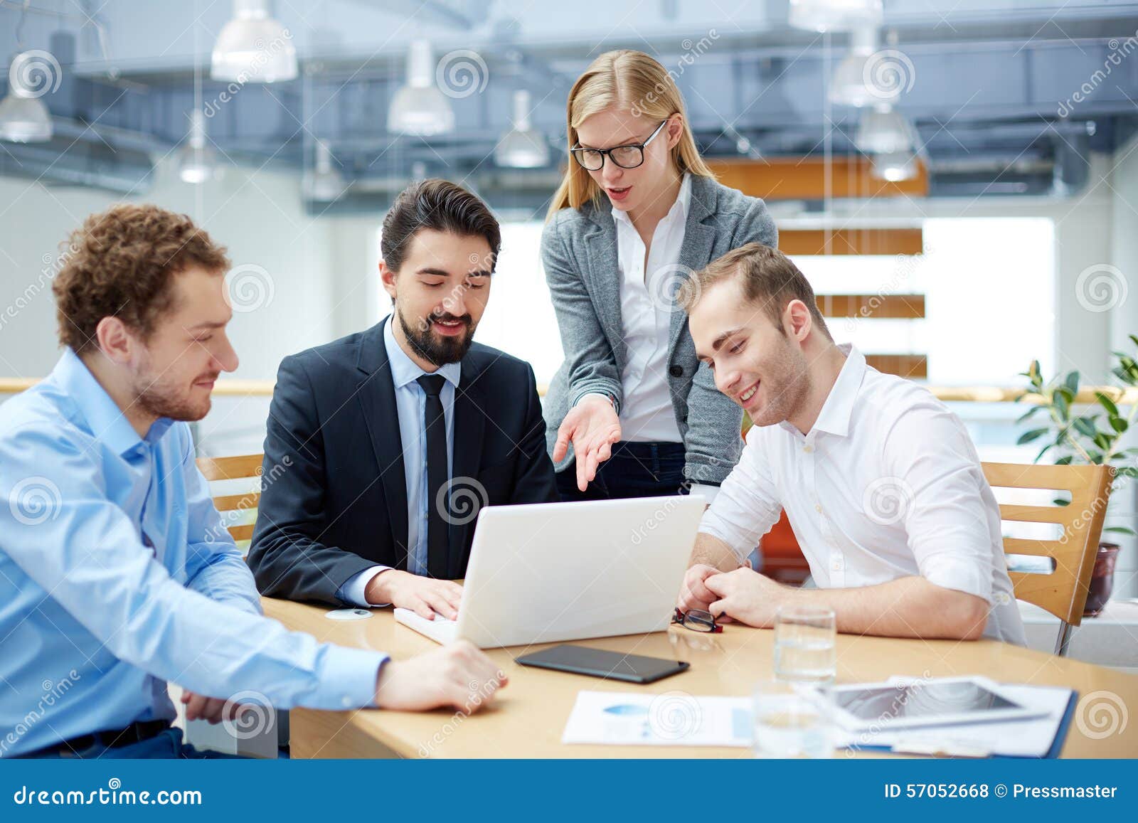 Sharing ideas stock photo. Image of business, cooperation - 57052668