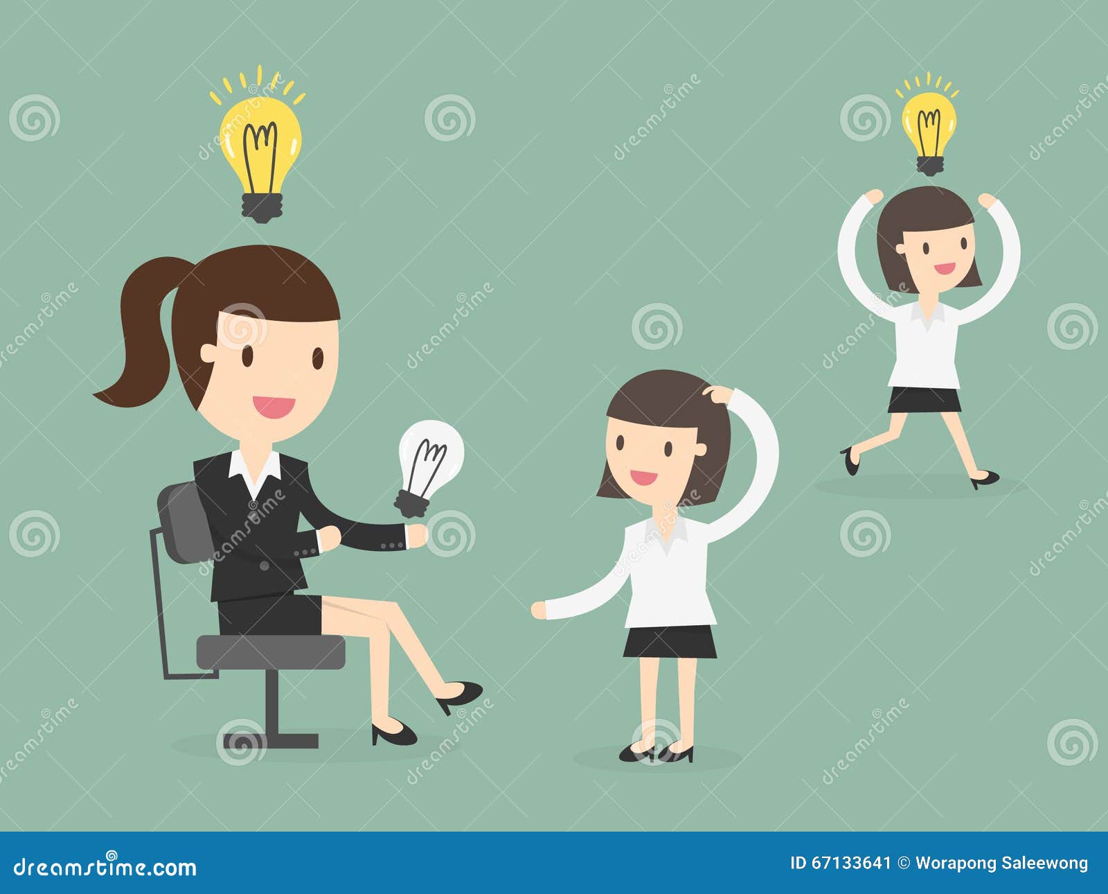 Sharing Ideas stock vector. Illustration of electricity - 67133641