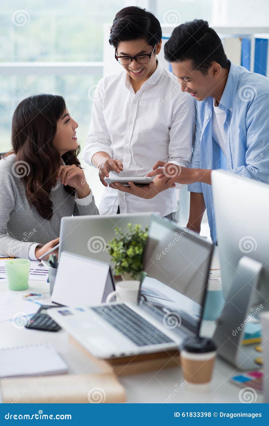 Sharing ideas stock photo. Image of together, creative - 61833398