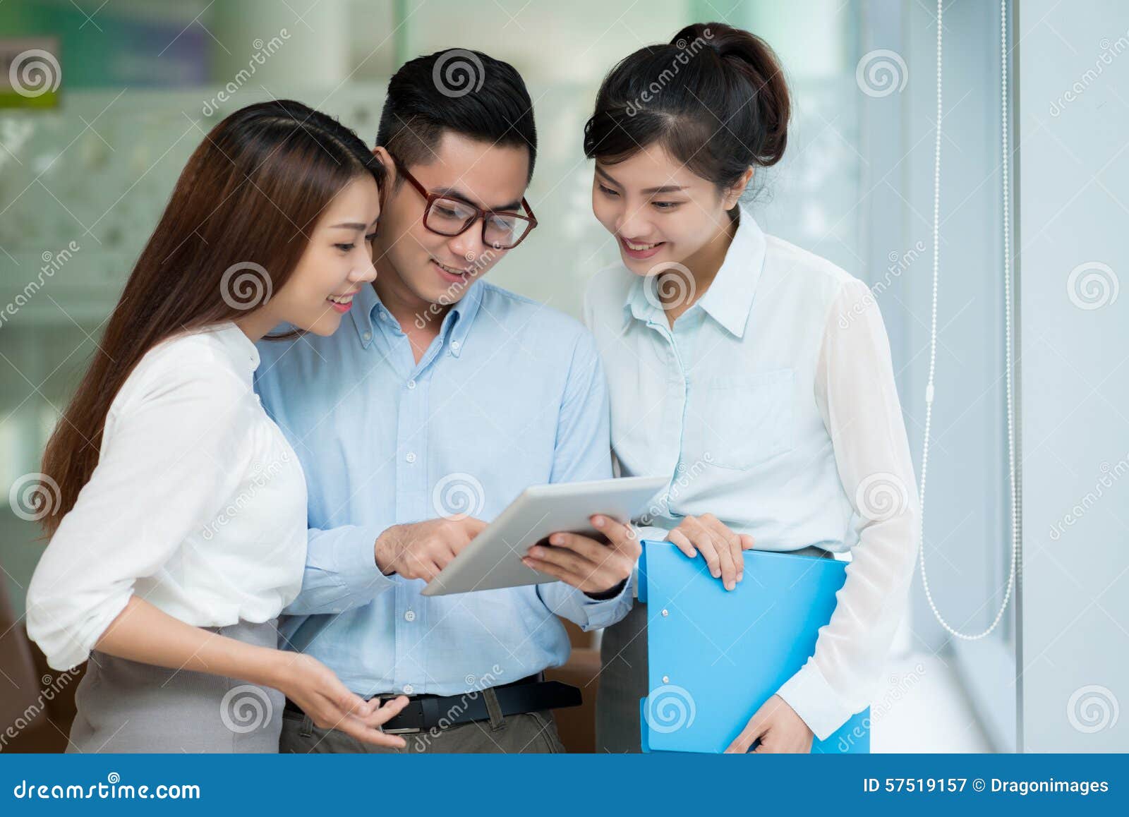 Sharing information stock image. Image of corporate, cheerful - 57519157