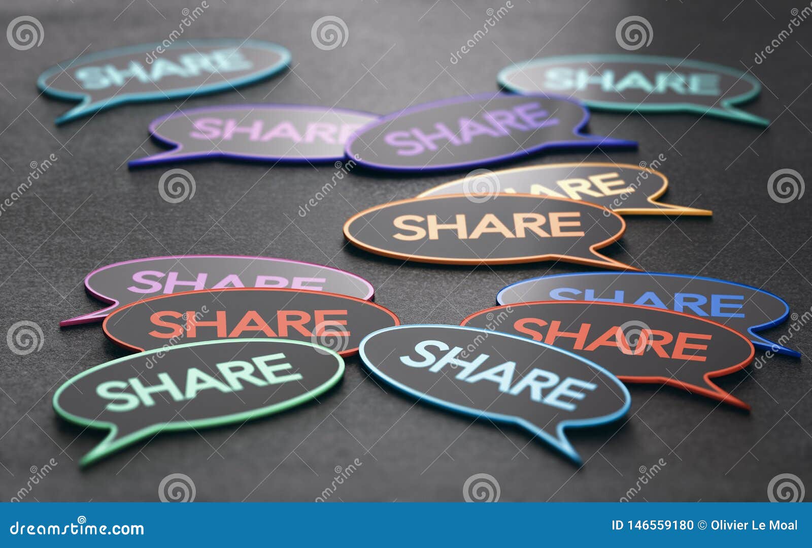 Sharing Information or Story, Communication Concept Stock Illustration ...