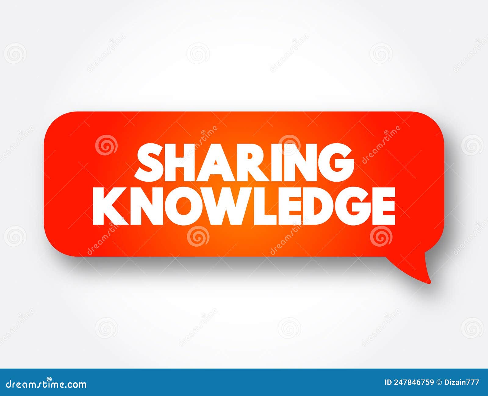 Sharing Knowledge Text Message Bubble, Concept Background Stock ...
