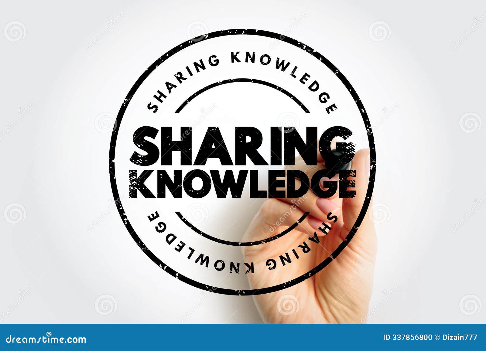 Sharing Knowledge Text Stamp, Concept Background Stock Photo - Image of ...
