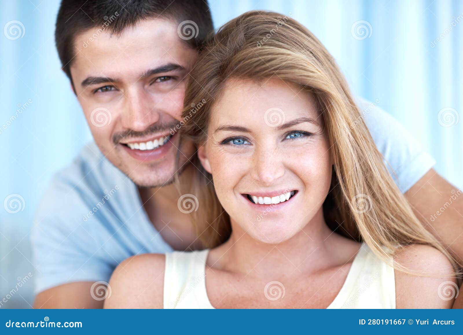 Sharing Matching Smiles. Cropped Head and Shoulders Shot of a Happy and ... Sharing Matching Smiles. Cropped Head and Shoulders Shot of a Happy and ...