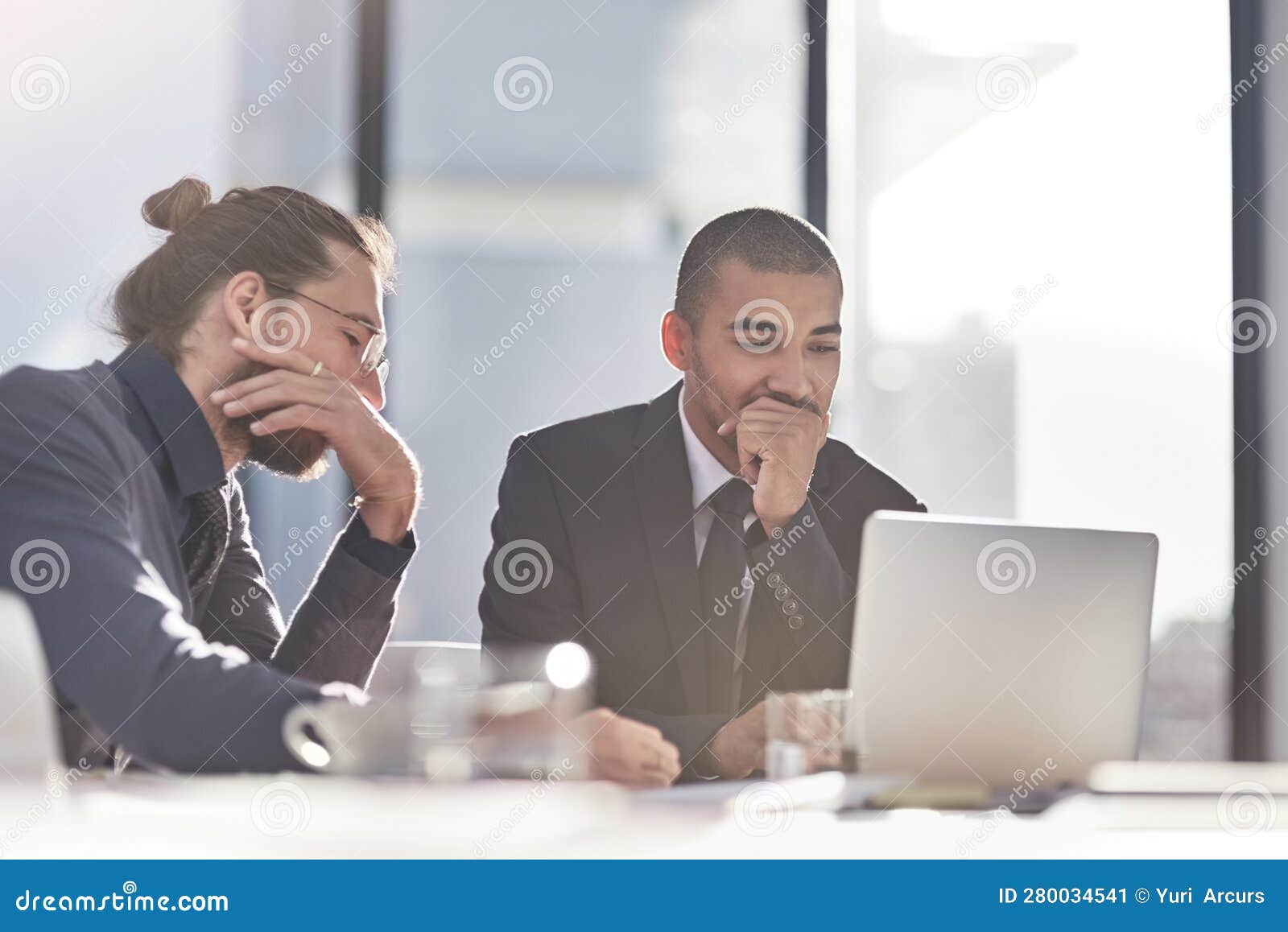 Sharing the Same Business Ethic of Hard Work and Diligence. Two Young ...