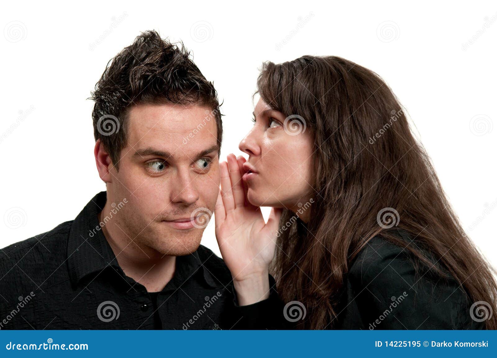 Sharing secrets stock image. Image of mouth, tell, couple - 14225195
