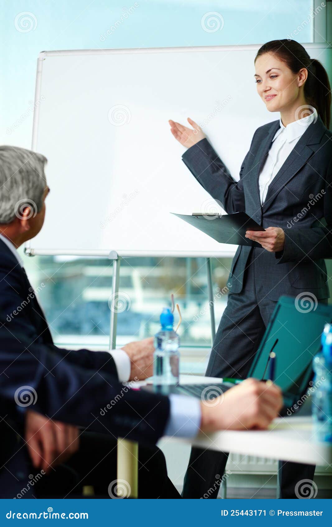 Sharing secrets of success stock image. Image of explaining - 25443171