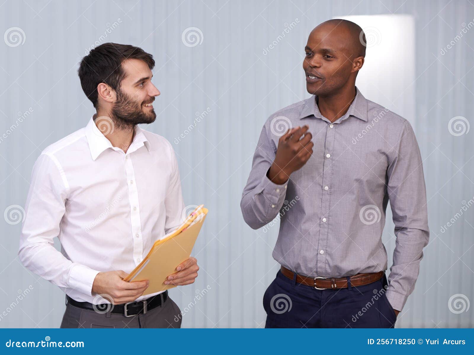 Sharing the Secrets To Success. Two Businessmen Having a Discussion ...