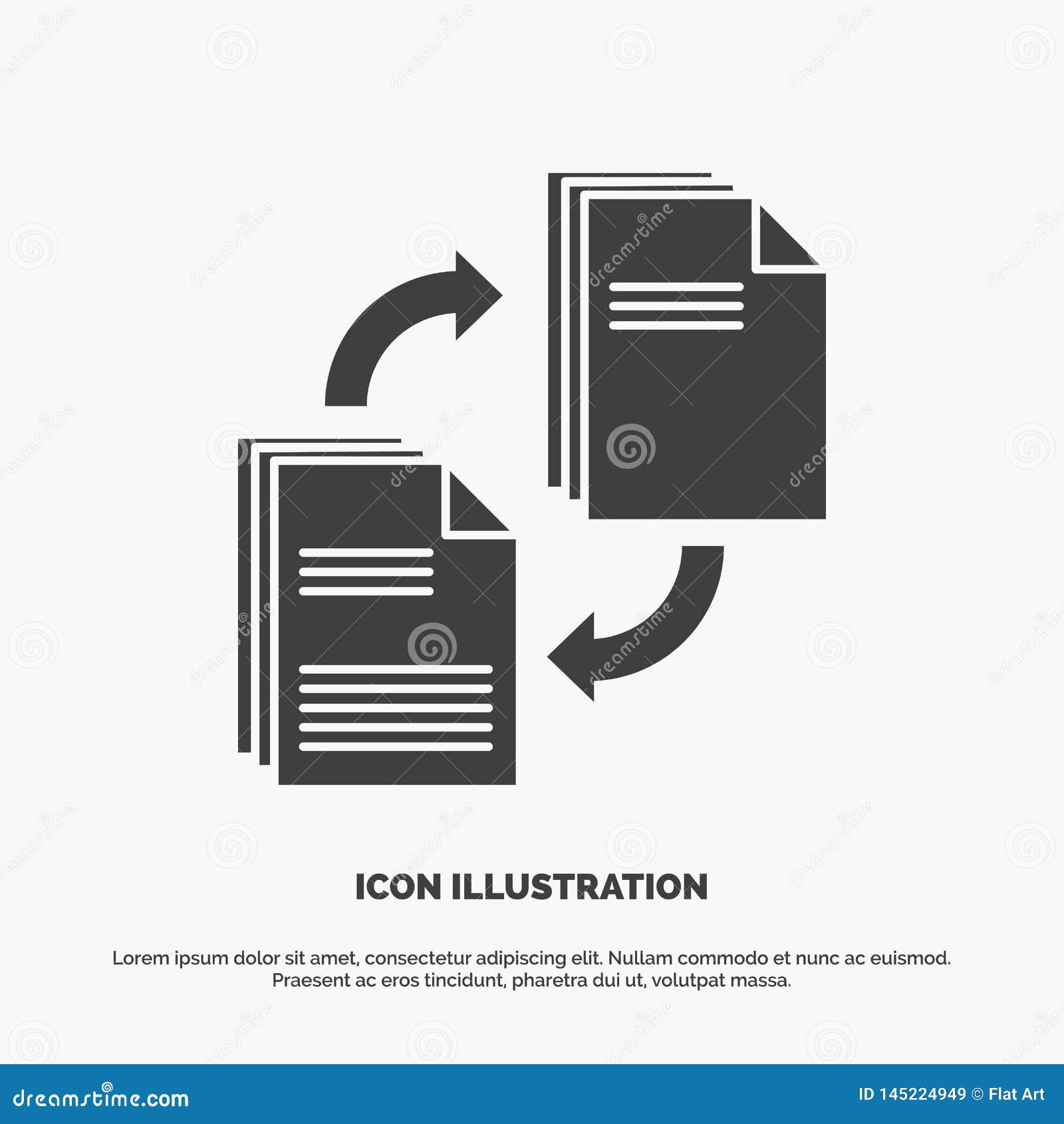 Copying Icon On White Background. Simple Element Illustration From ...