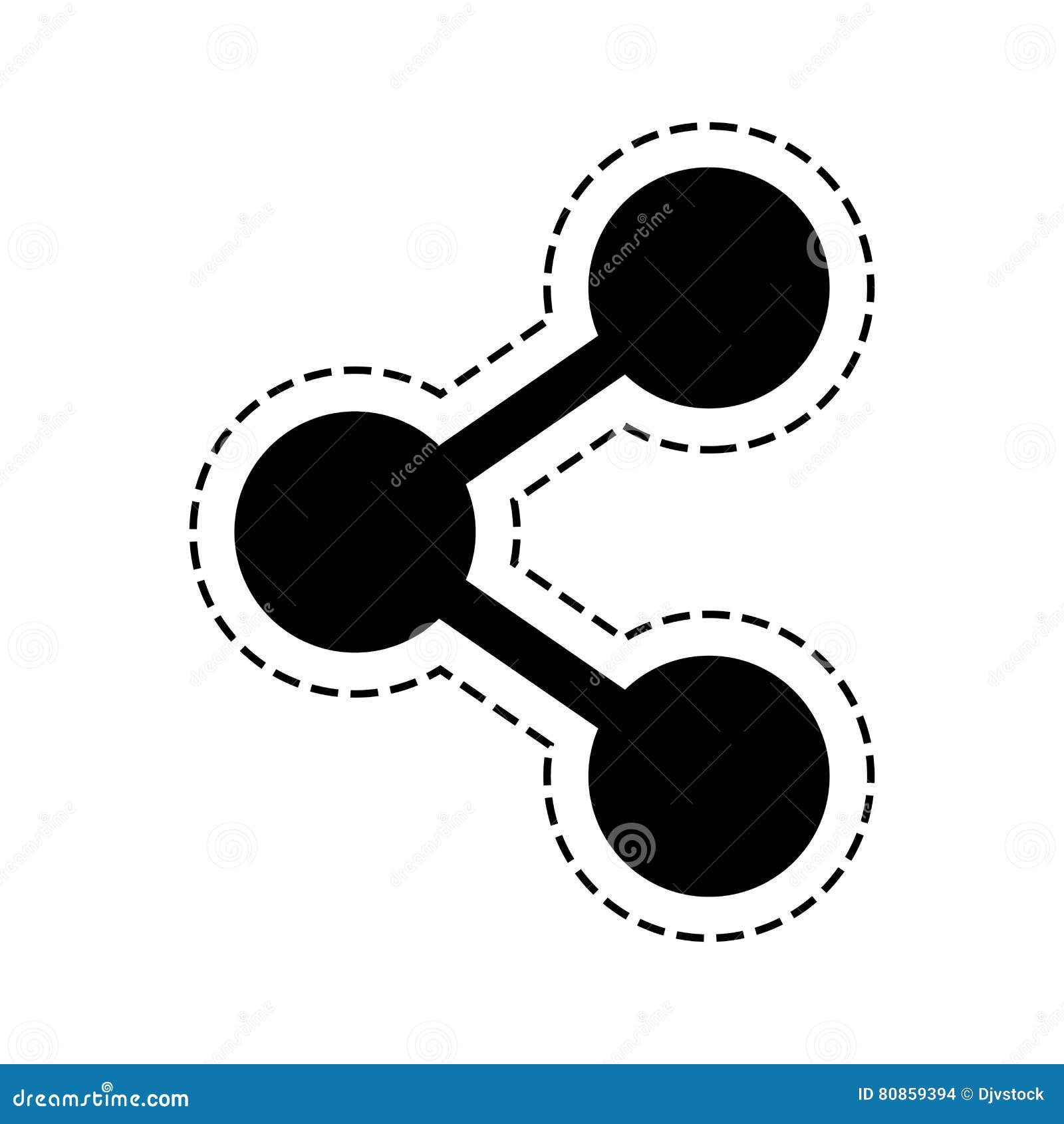 Sharing social symbol stock vector. Illustration of male - 80859394