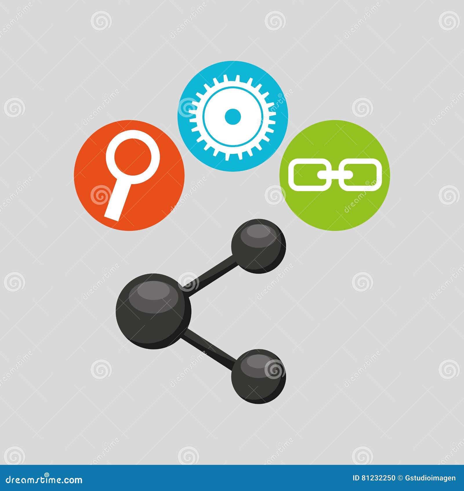 Sharing Symbol Technology Social Media Concept Stock Vector ...