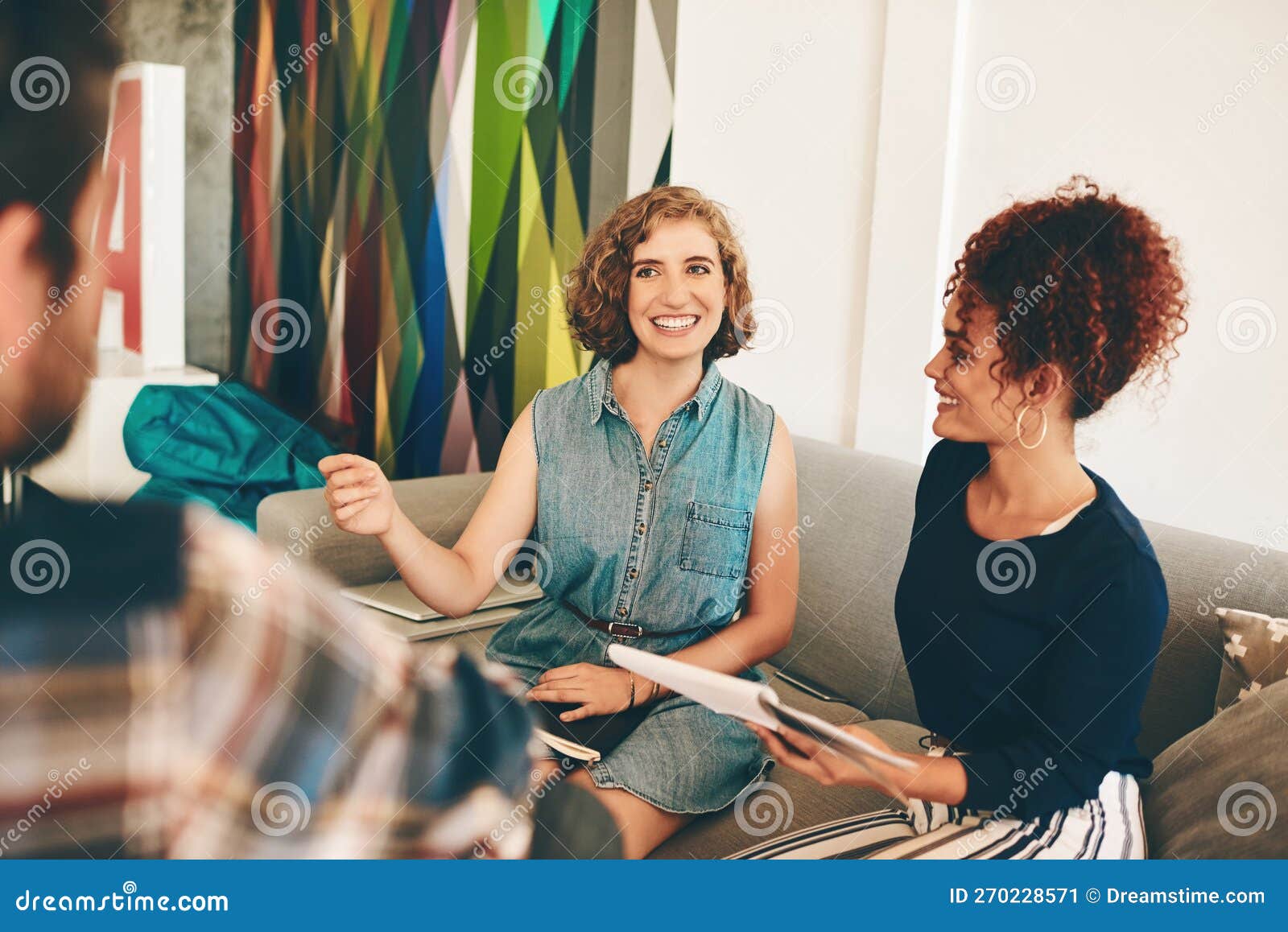 Sharing Their Most Innovative Ideas. a Group of Designers Having a ...