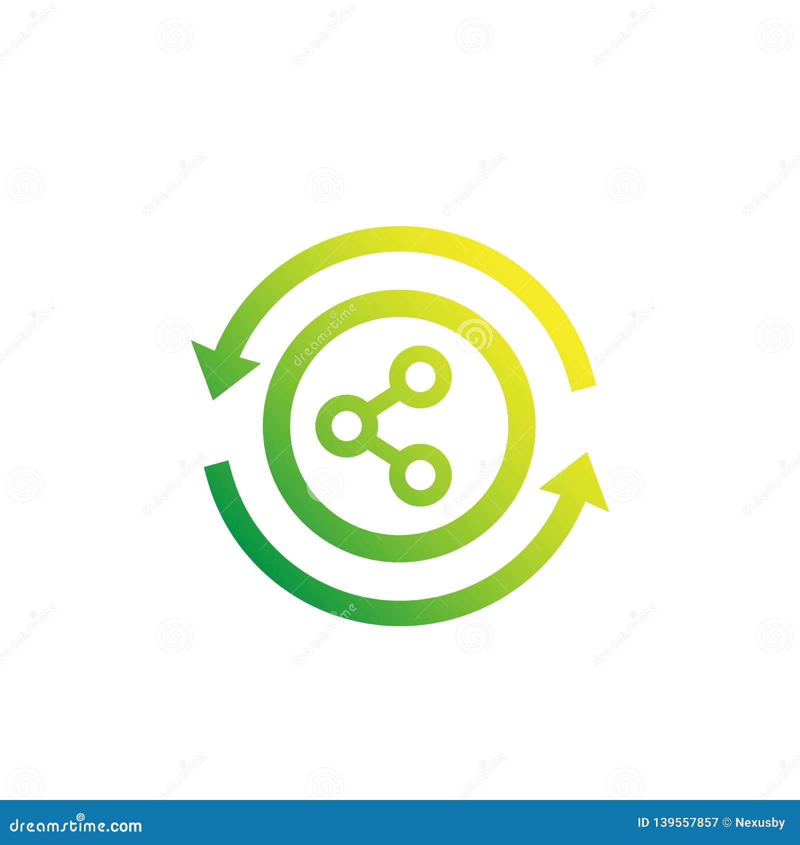 Sharing vector logo, icon stock vector. Illustration of design - 139557857