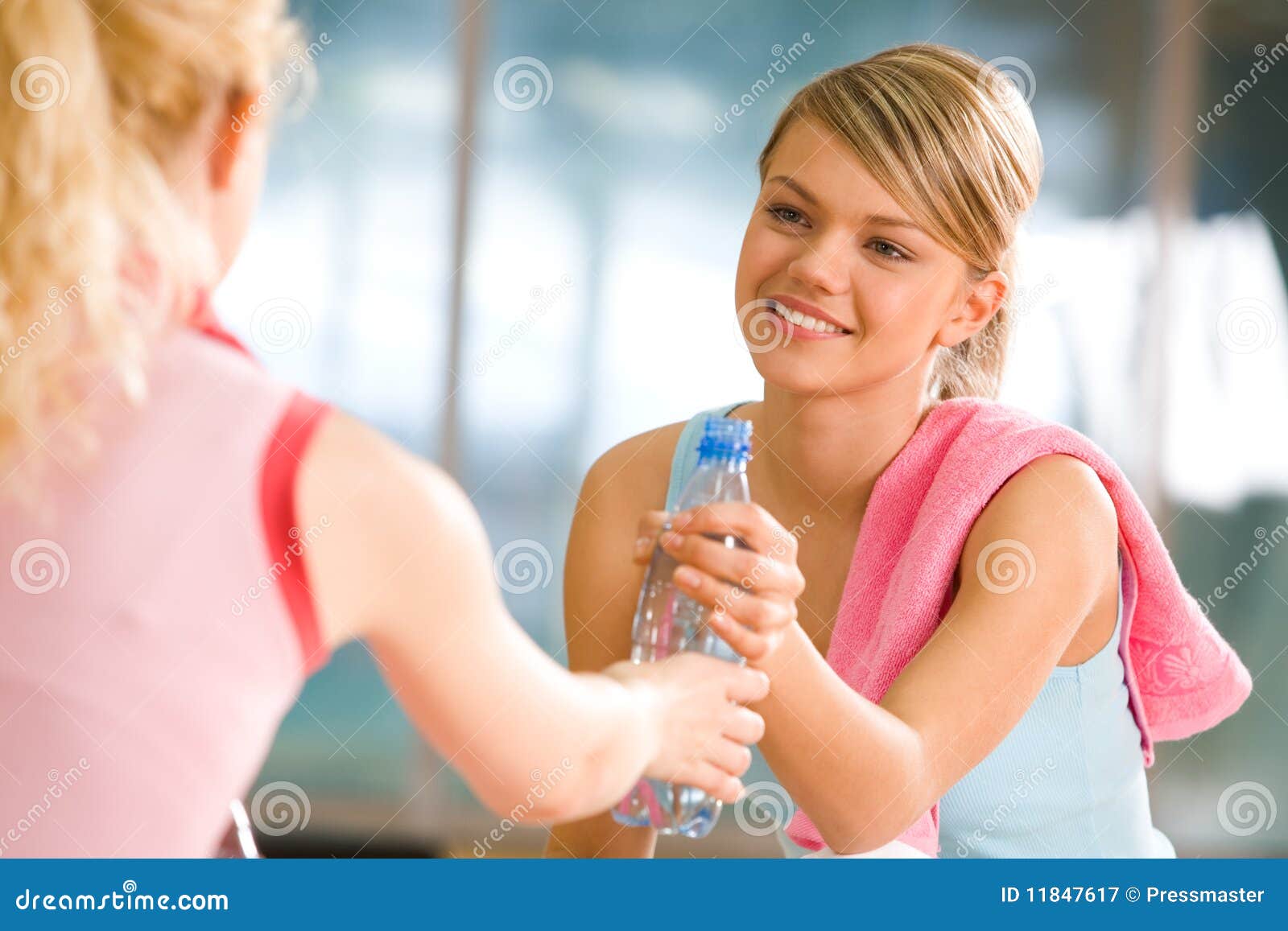 Sharing water stock image. Image of refreshment, caucasian - 11847617