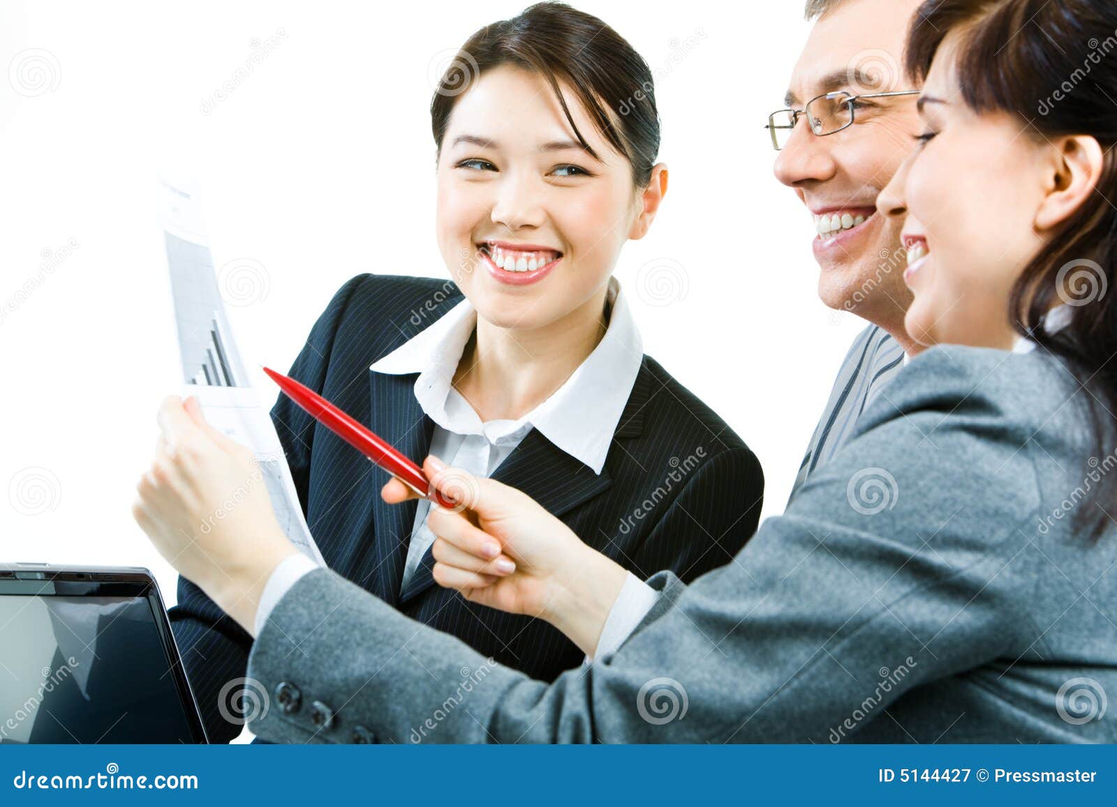 Sharing working ideas stock image. Image of partners, interaction - 5144427