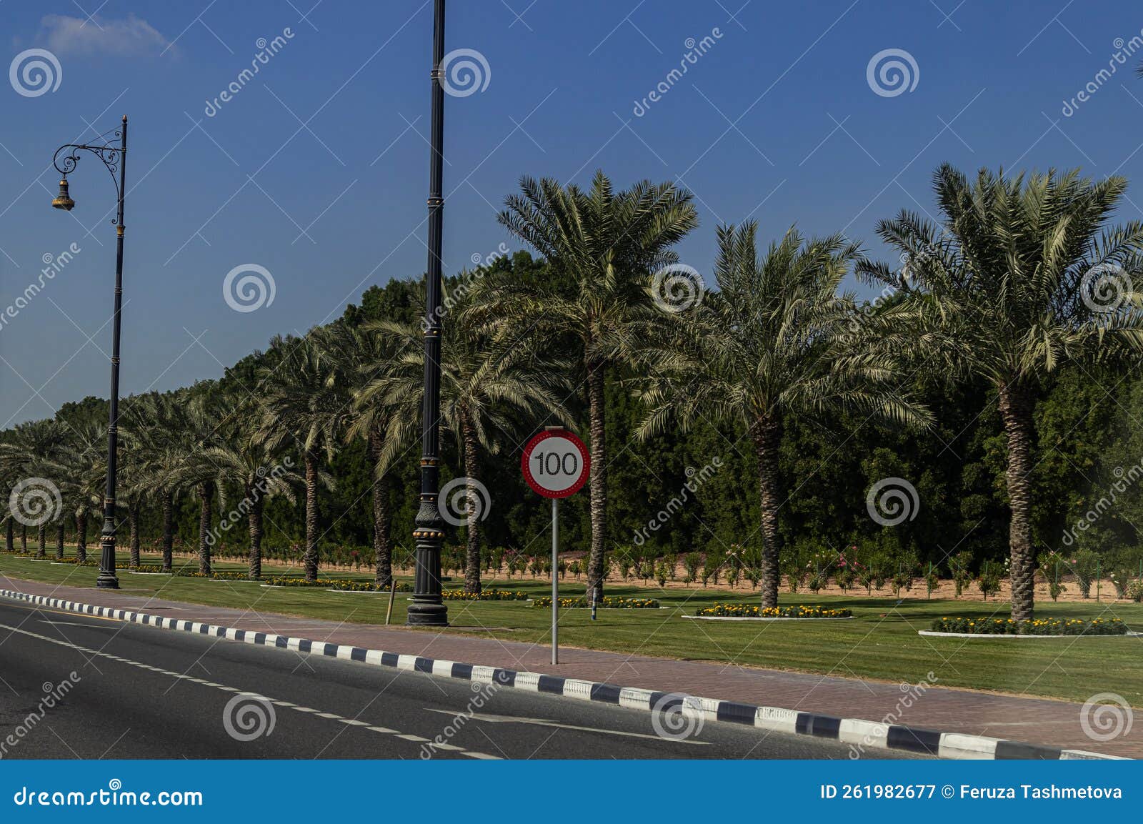 Sharjah City, Road of Sharjah City Editorial Photography - Image of ...