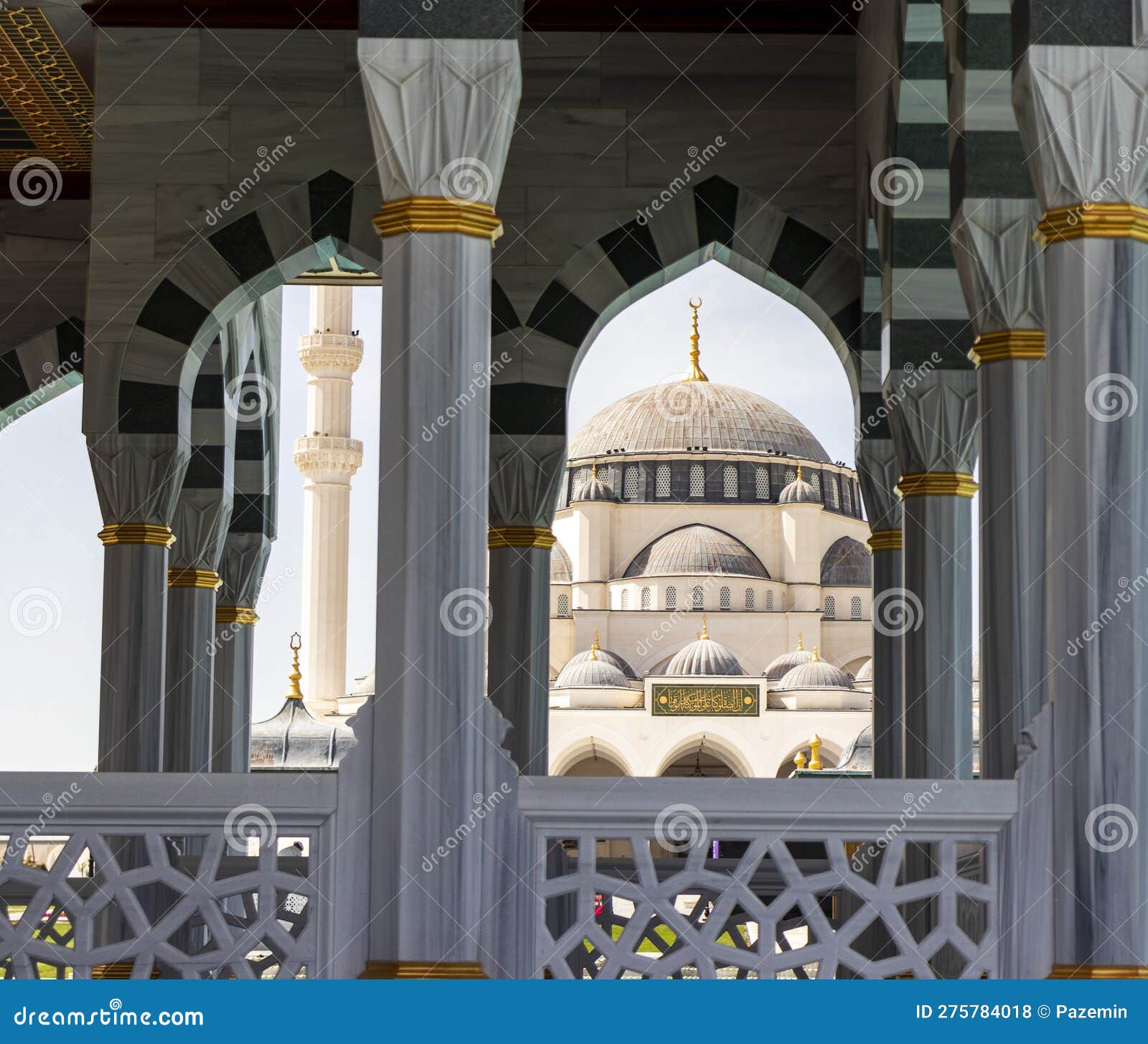 Largest Mosque In Central Asia And Main Mosque Of Turkmenistan The ...