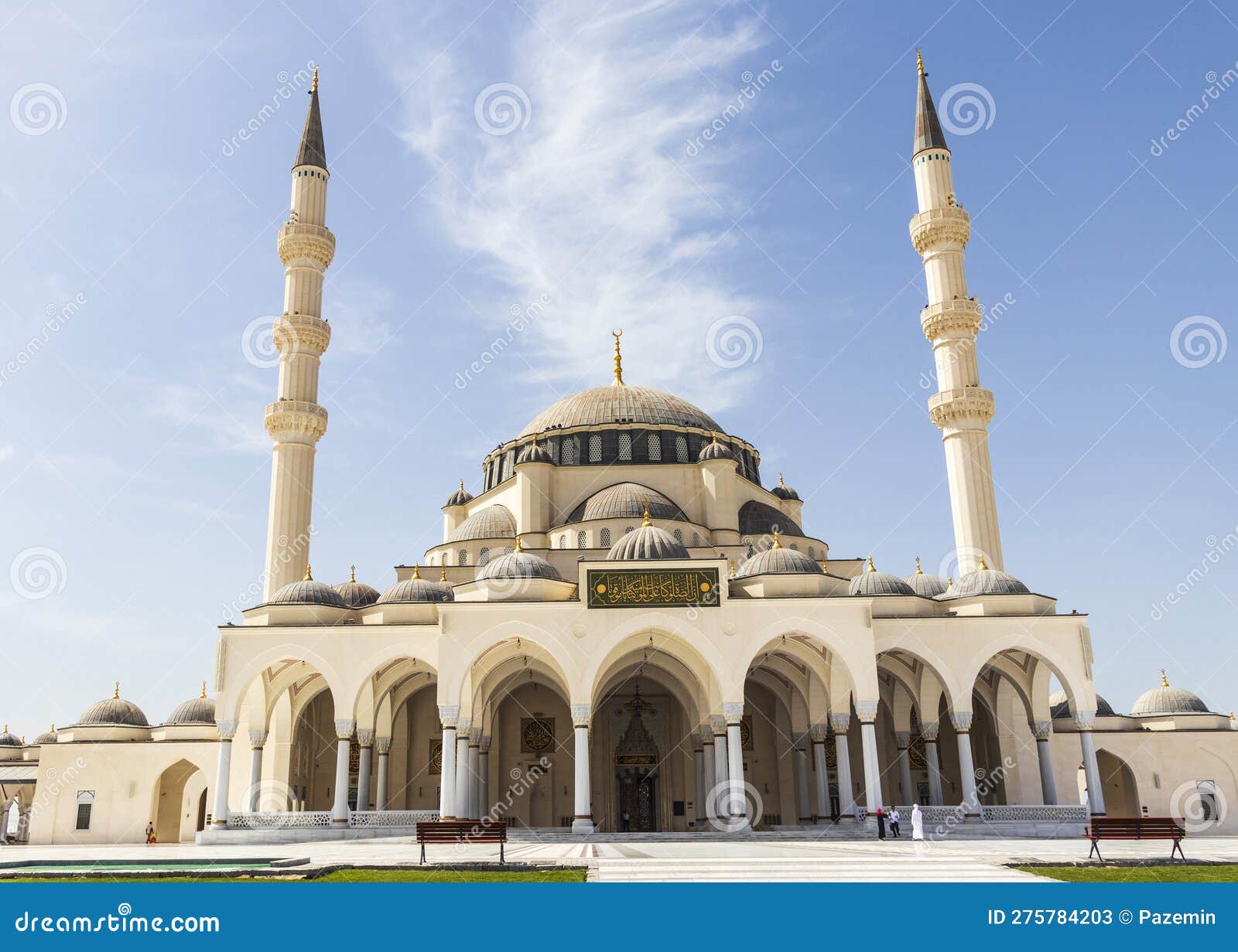 Largest Mosque In Central Asia And Main Mosque Of Turkmenistan The ...
