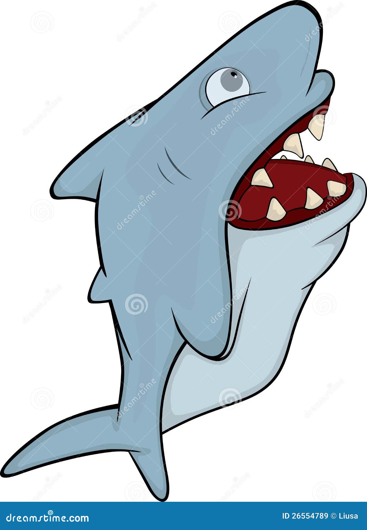 Shark stock vector. Illustration of killing, swimming - 26554789