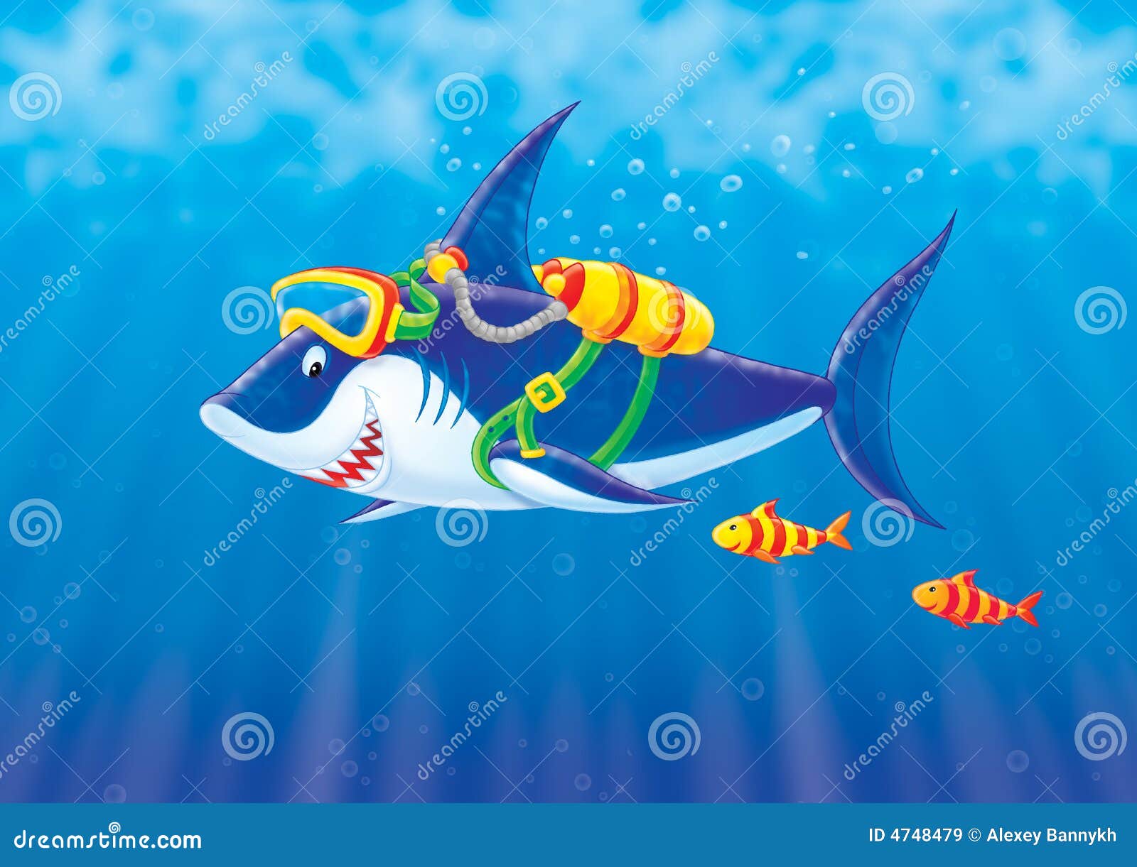 Shark stock illustration. Illustration of aqua, humor - 4748479