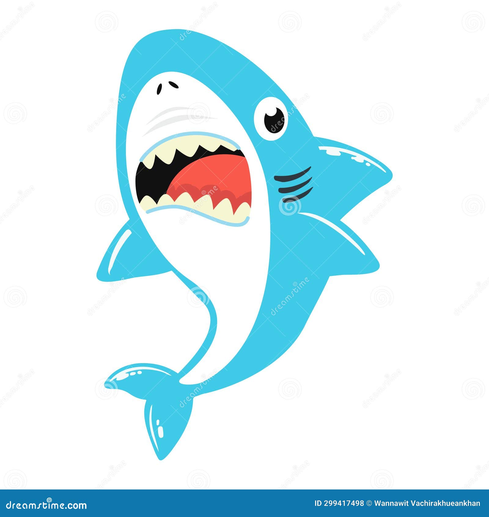 Shark Angry Royalty-Free Illustration | CartoonDealer.com #30196539