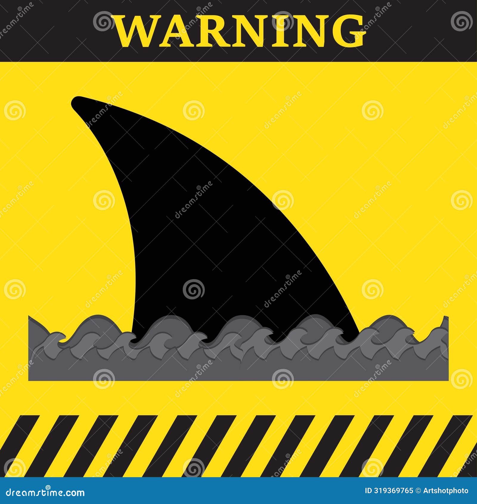Shark Area Symbol Sign,Vector Illustration, Isolate On White Background ...