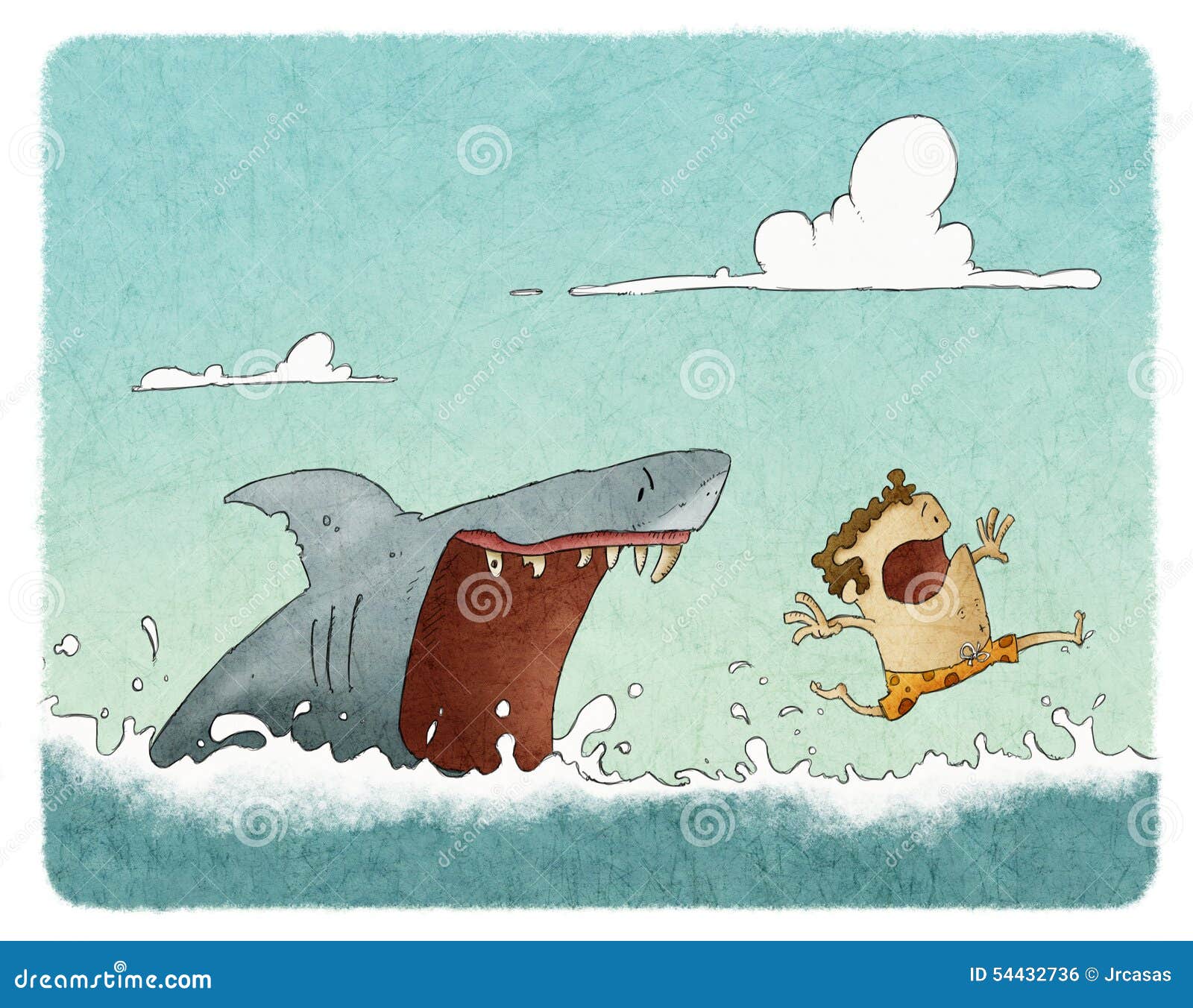 Shark Bite Illustration