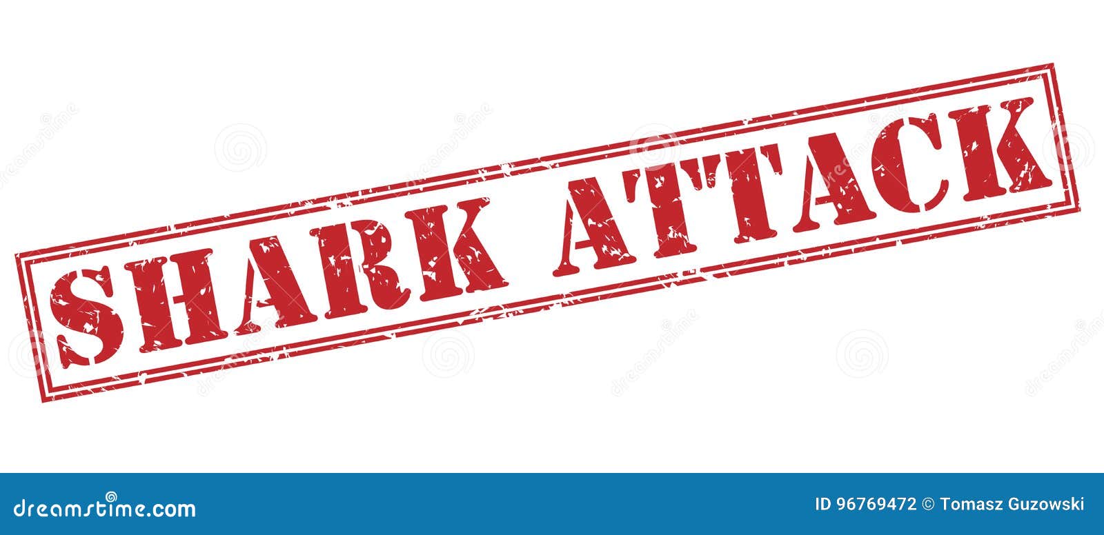 Shark attack red stamp stock illustration. Illustration of grunge ...