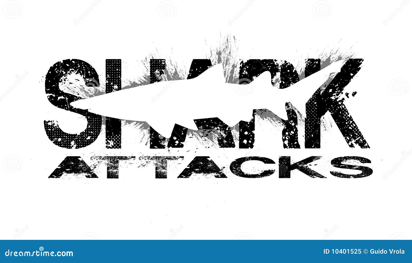 Shark Bite Outline Vector