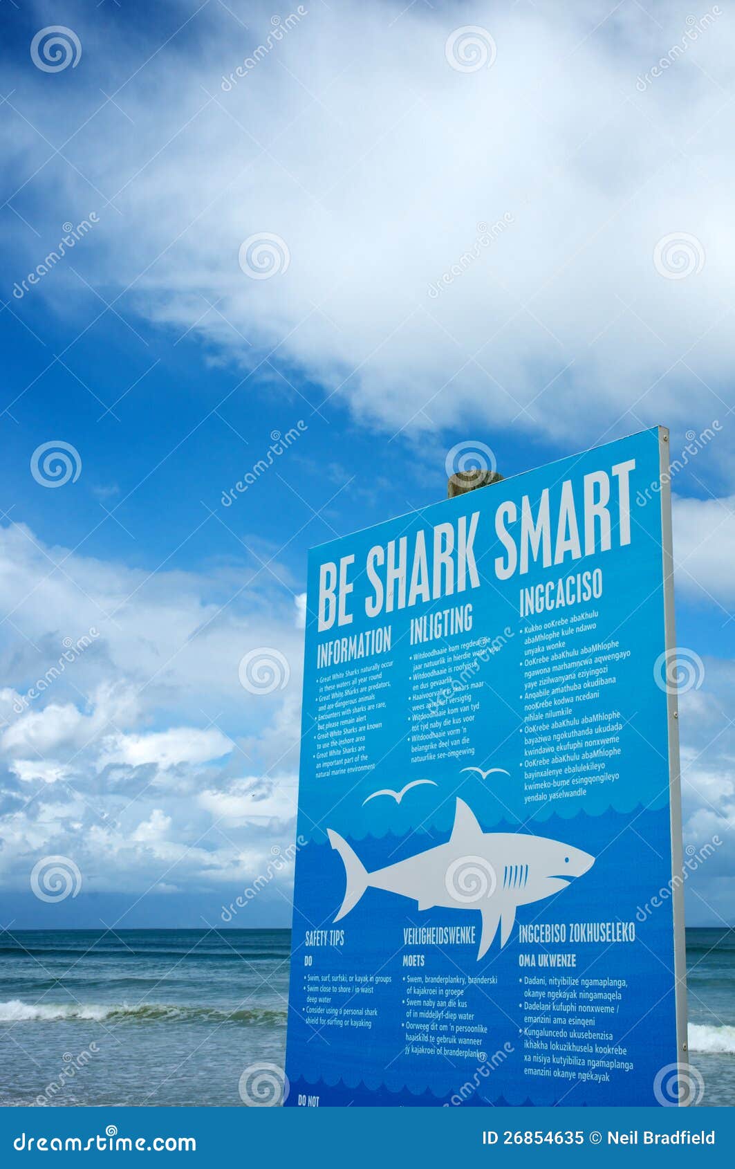 Shark awareness Sign stock image. Image of caution, great - 26854635