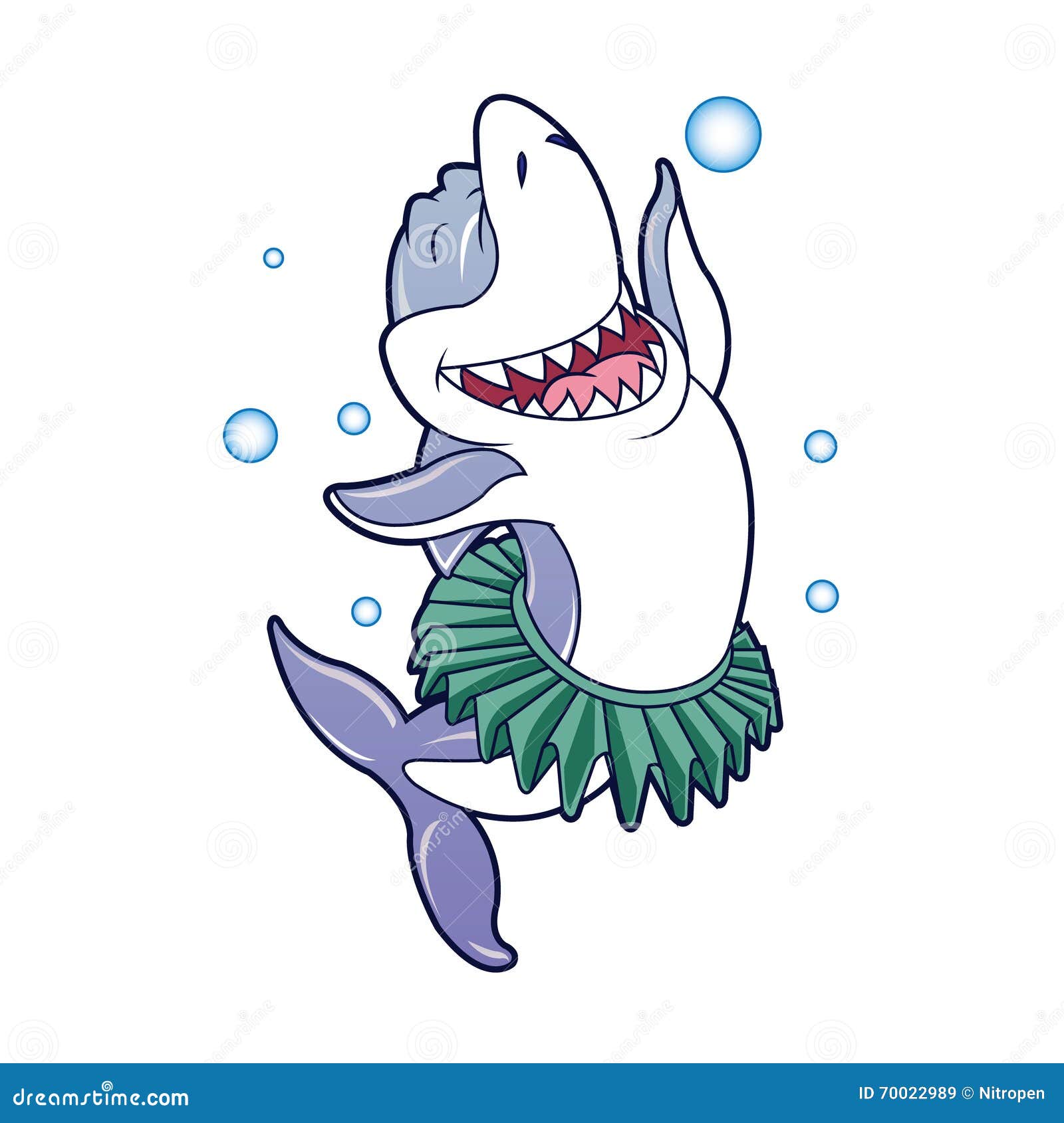 Shark cartoon dancing stock vector. Illustration of funny - 70022989