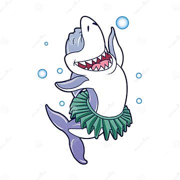 Shark cartoon dancing stock vector. Illustration of funny - 70022989
