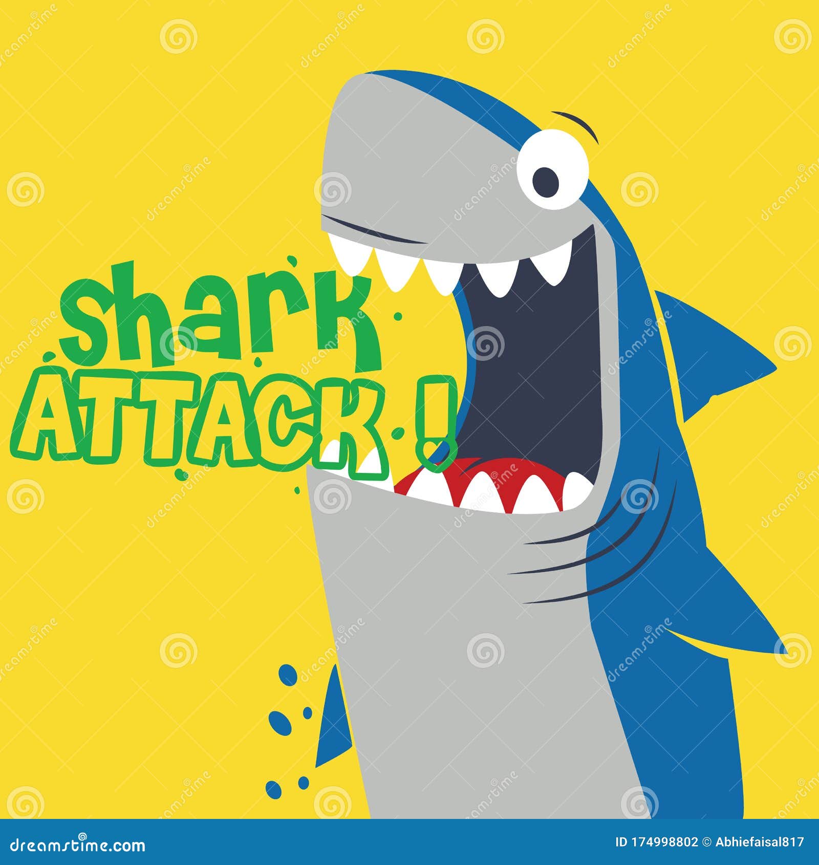 Shark Yellow Vector Warning Sign | CartoonDealer.com #227392771
