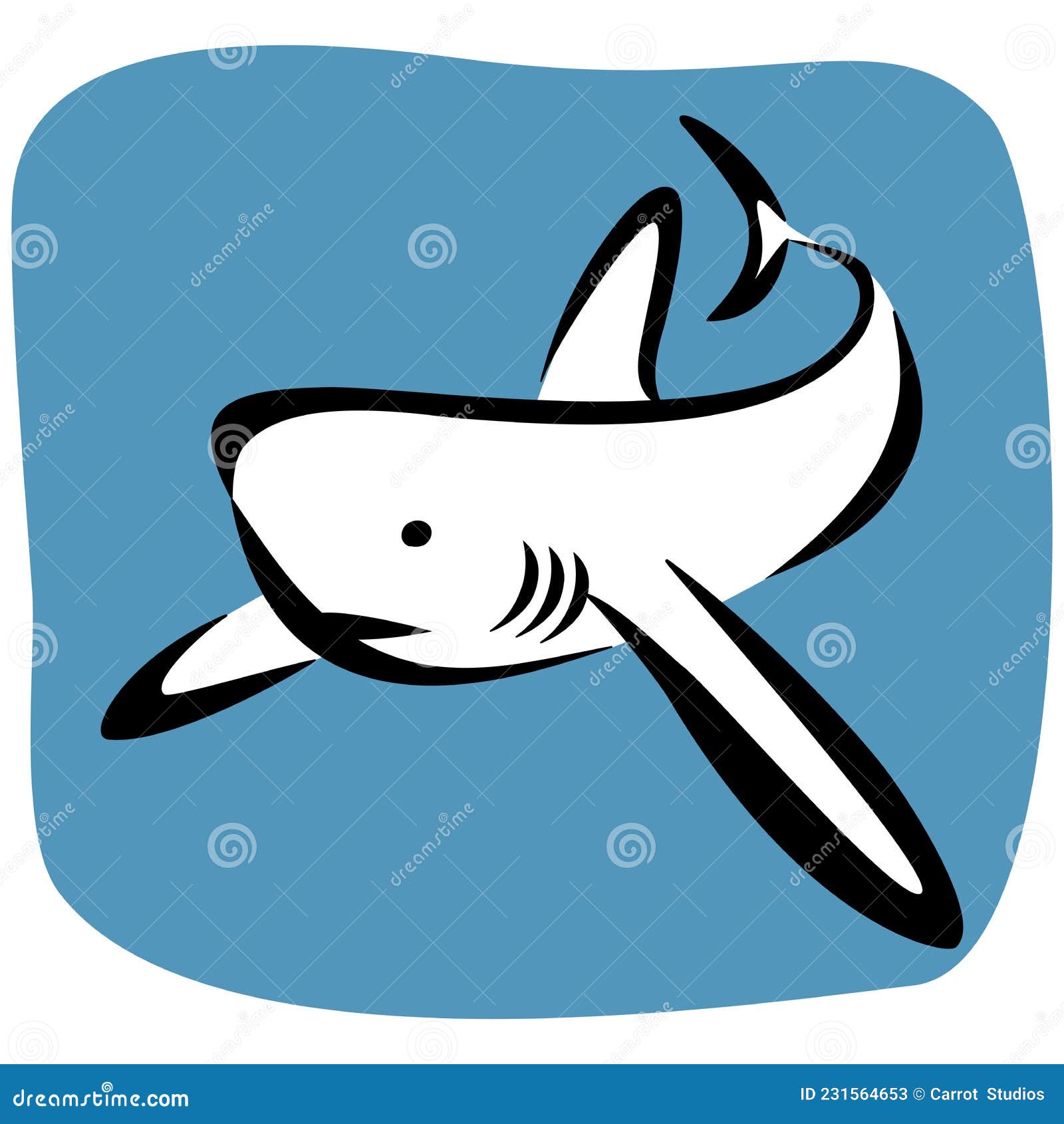 Shark Clip art stock vector. Illustration of mascot - 231564653