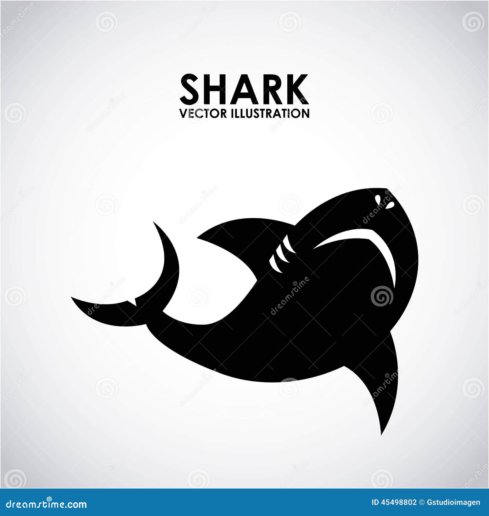 Shark design stock vector. Illustration of mouth, white - 45498802