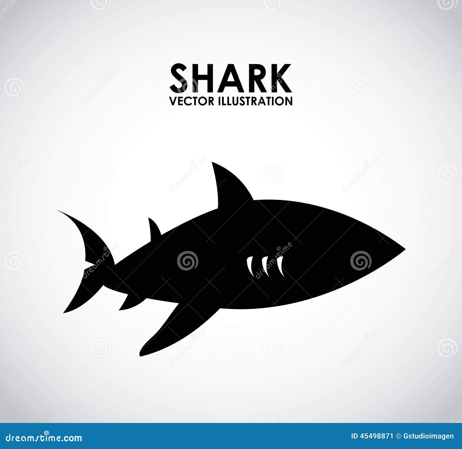 Shark design stock vector. Illustration of nature, animal - 45498871