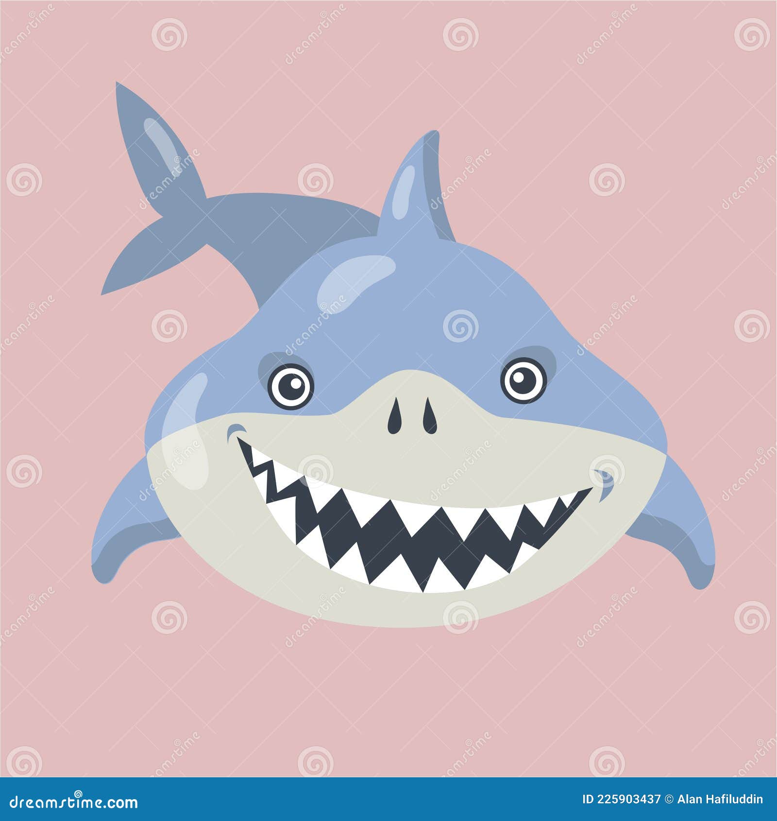 Shark Different Emotion Vector Ilustration Stock Vector - Illustration ...