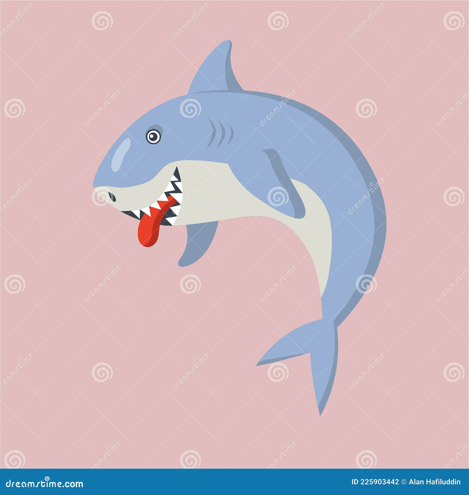 Shark Different Emotion Vector Ilustration Stock Vector - Illustration ...