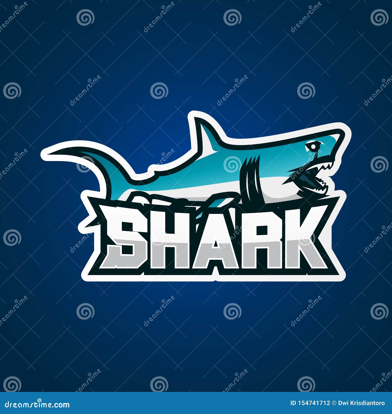 Shark Esport Gaming Logo Design. Shark Gaming Emblem Logo Design ...