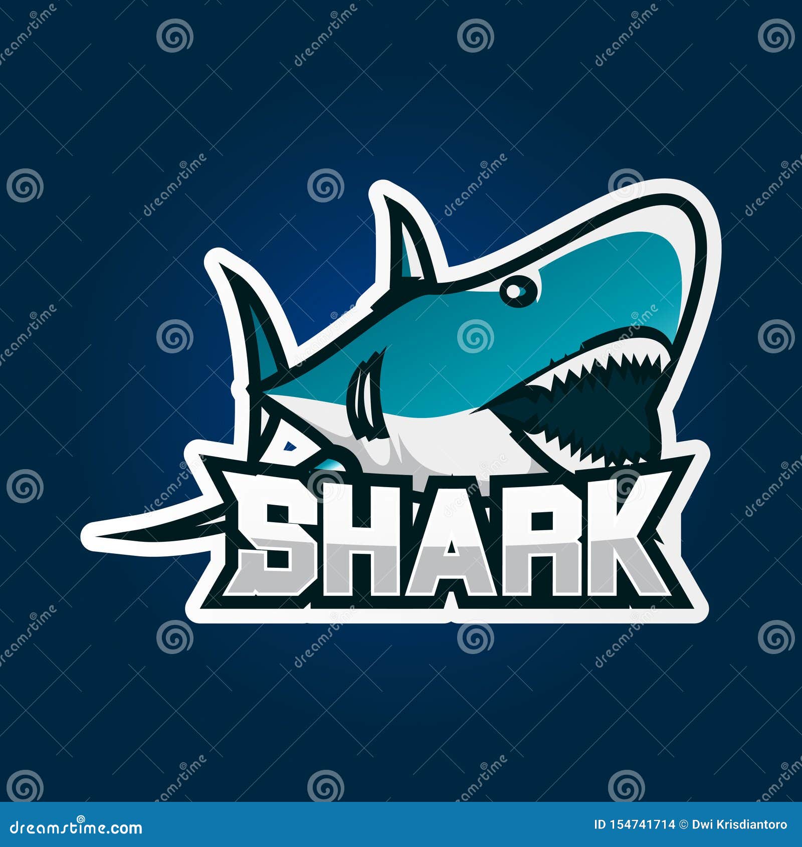 Shark Esport Gaming Logo Design. Shark Gaming Emblem Logo Design ...