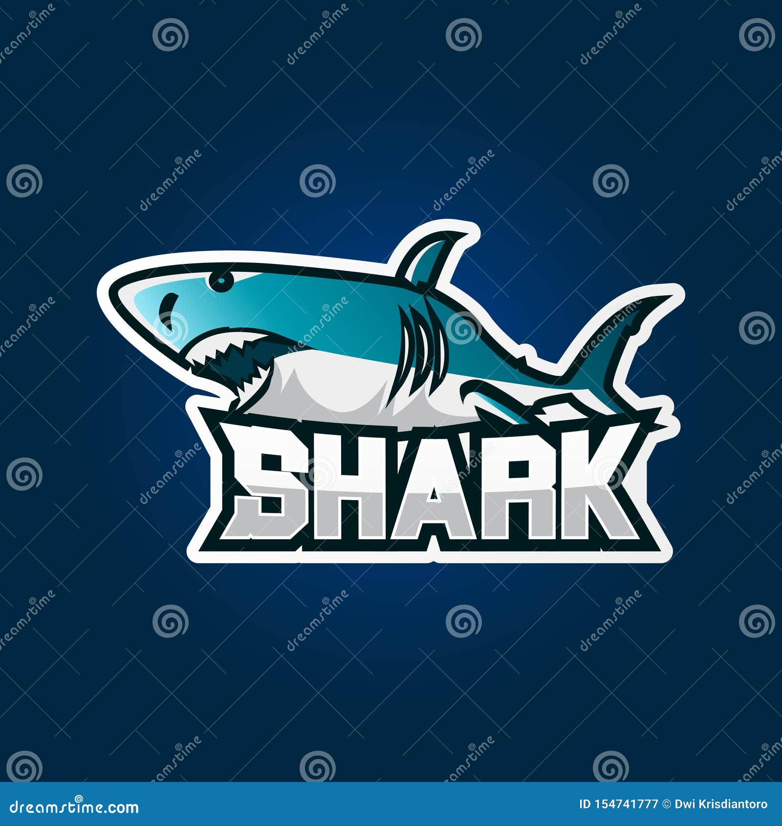 Shark Esport Gaming Logo Design. Shark Gaming Emblem Logo Design ...