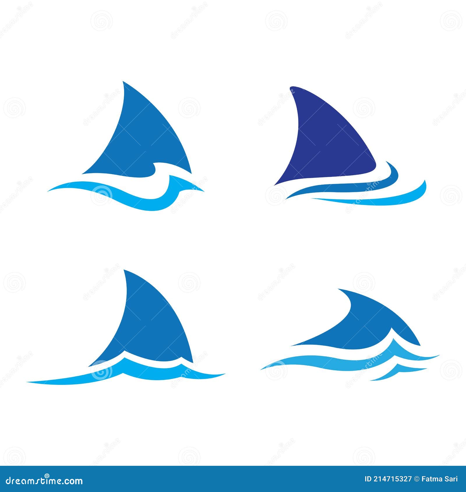 Shark fin logo design stock vector. Illustration of graphic - 214715327