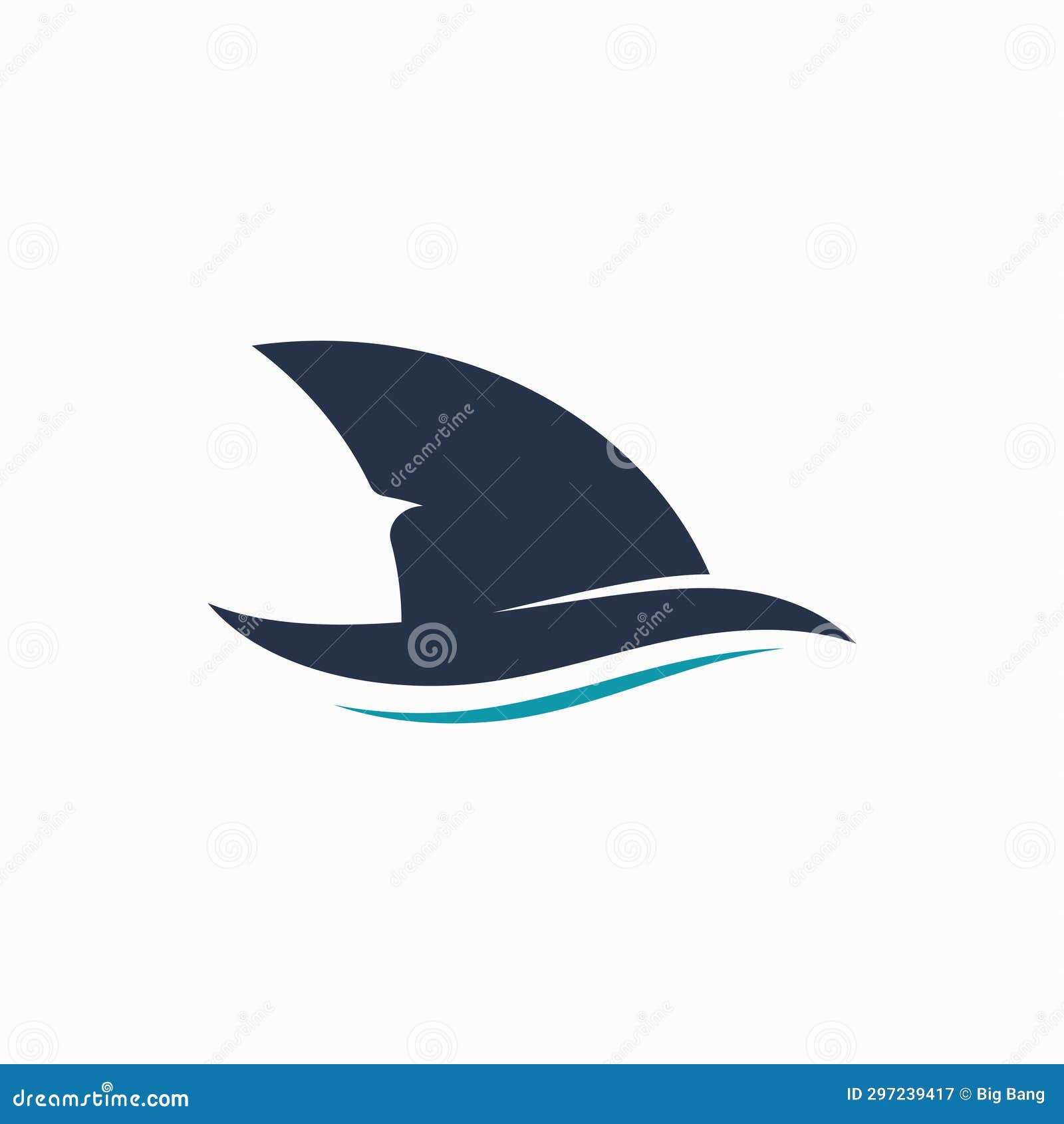 Shark Fin Logo Symbol Vector Illustration Stock Vector - Illustration ...