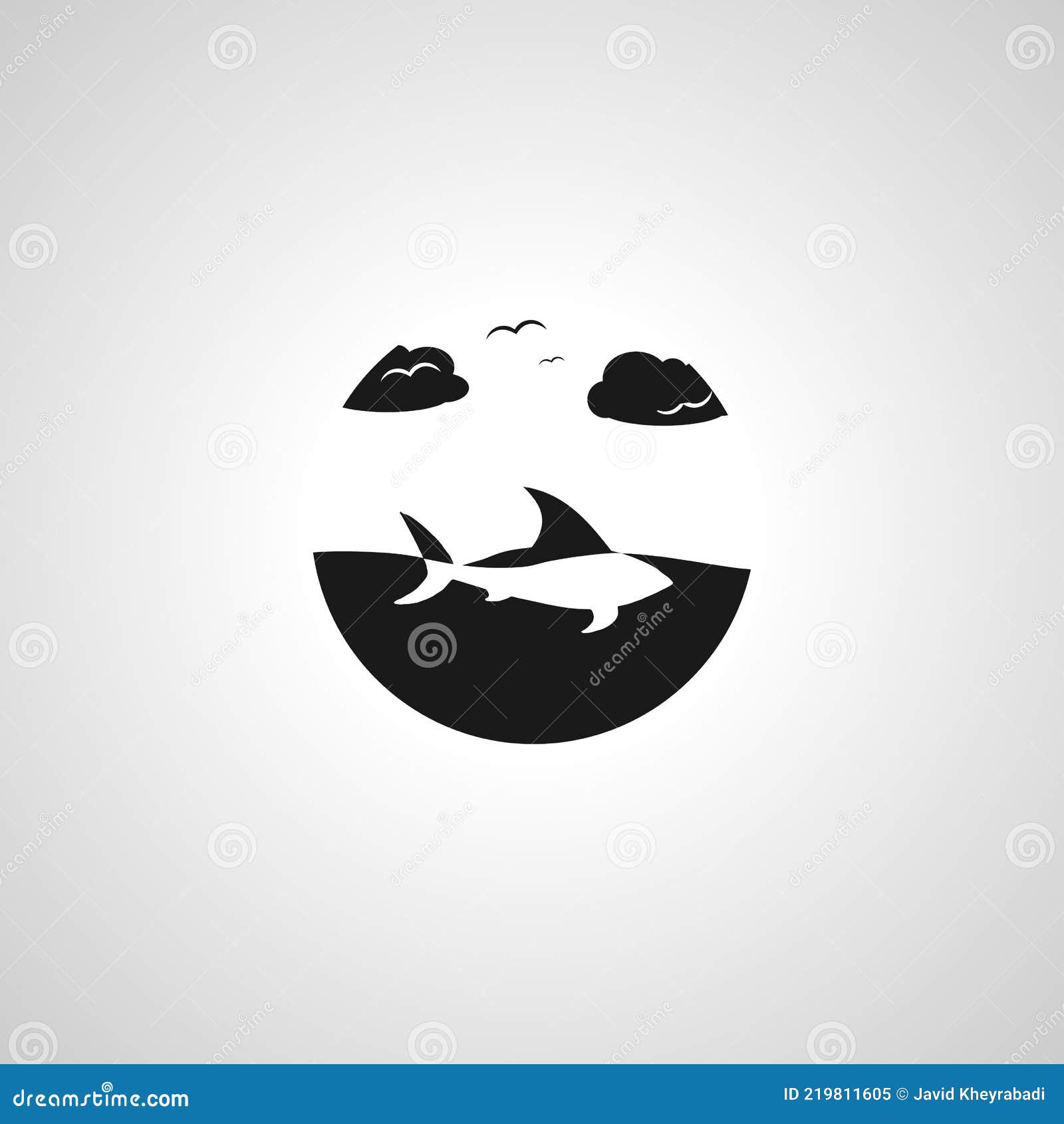Shark Fin Simple Isolated Icon. Shark Fin Simple Isolated Vector Icon ...